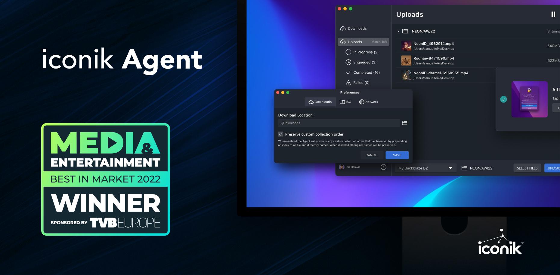 Iconik Desktop Companion App, iconik Agent, Named “Best in Market” by ...