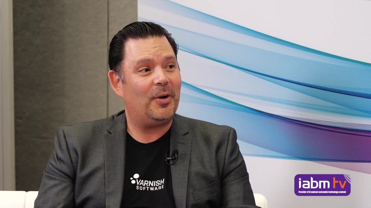 Adrian J Herrera, CMO of Varnish at NAB Show 2023