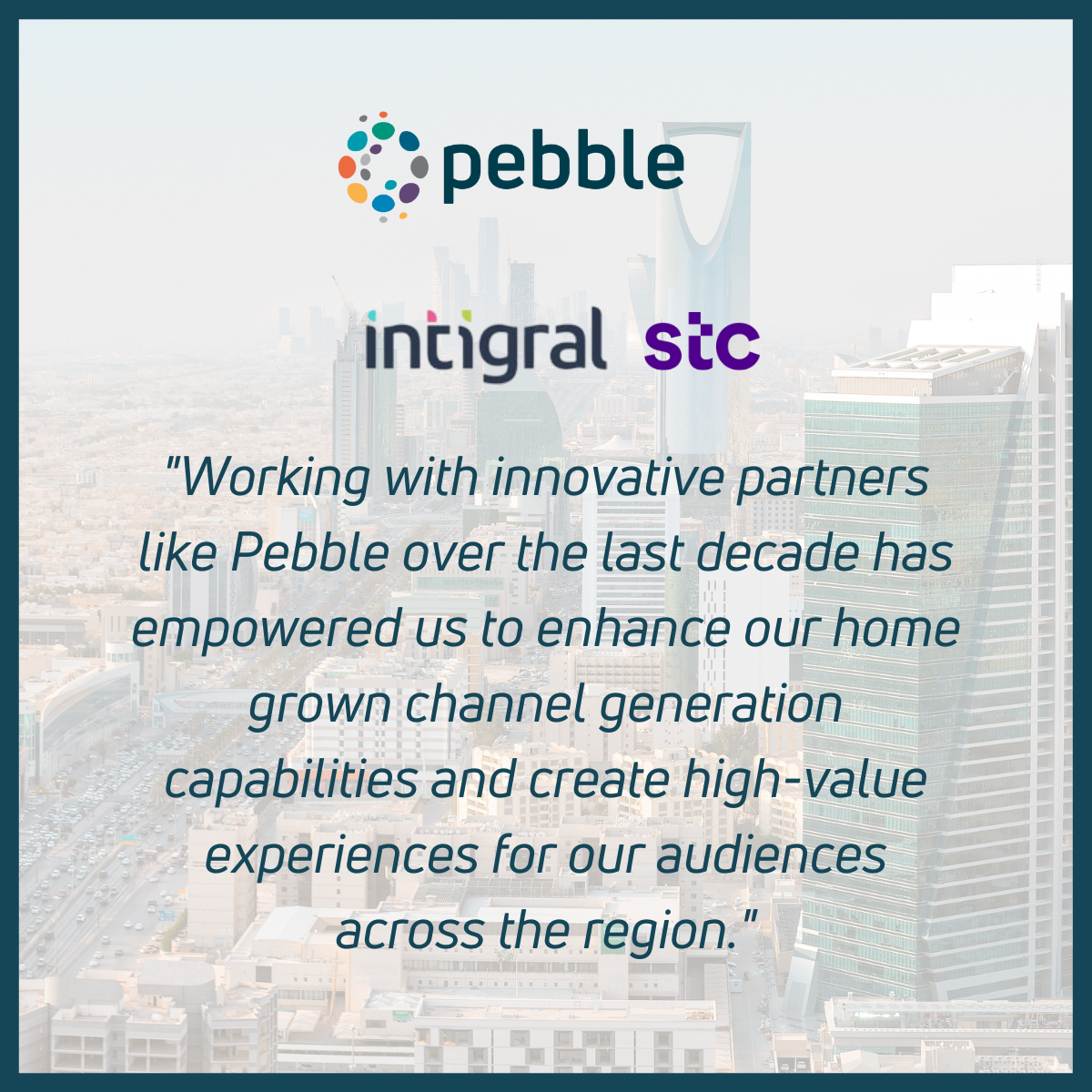 Pebble Powers OTT Headend New Facility in Saudi Arabia for Intigral