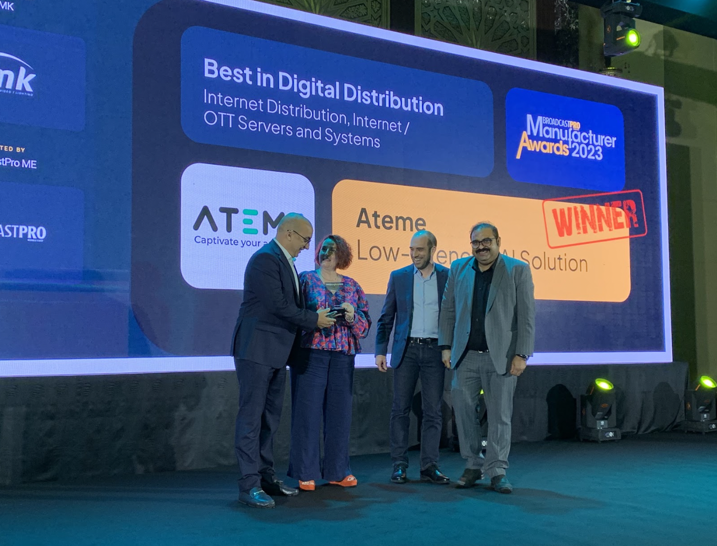 Ateme Wins BroadcastPro ME Manufacturer Awards 2023 for Its Low-latency ...