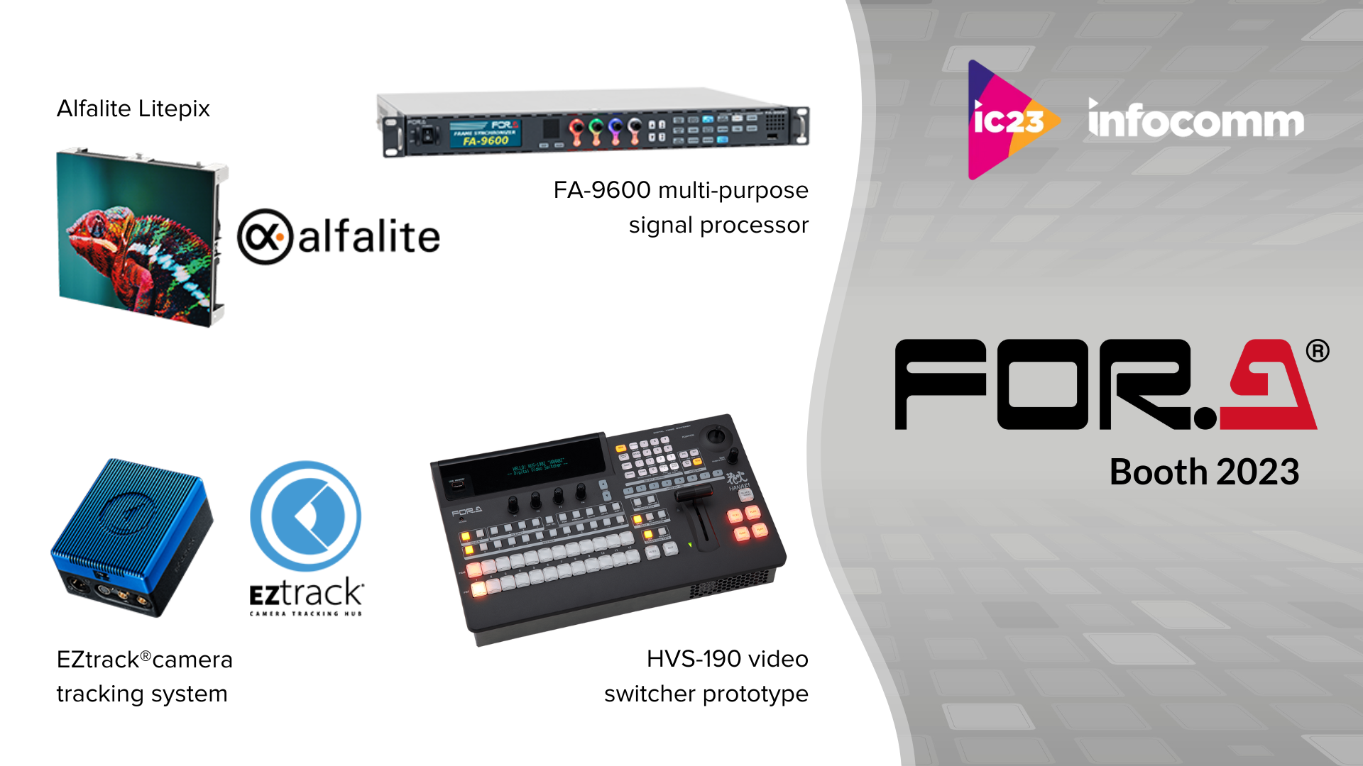 InfoComm 2023: FOR-A Unveils Complete Solution for Live Production
